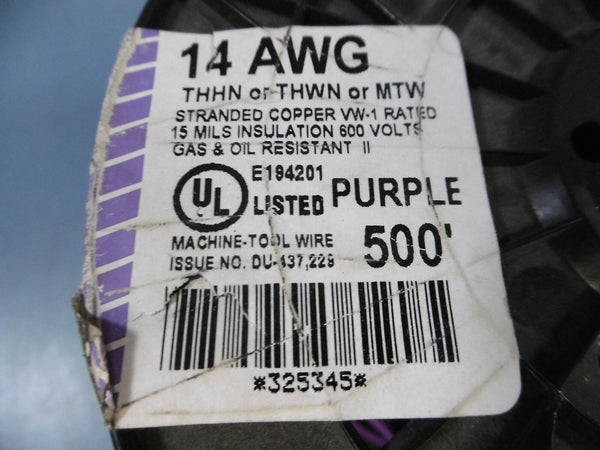14 AWG Purple Stranded Wire 600 Volts | eTech Surplus