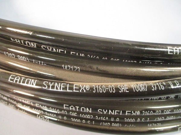 EATON SYNFLEX HYDRAULIC HOSE 3160-03 SAE 100R7 3/16" W.P. 3000 PSI | eTech Surplus