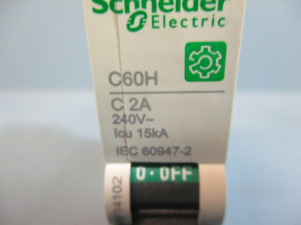 Schneider Electric IEC 60947-2 Miniature Circuit Breaker C60H C 2A 240 | eTech Surplus