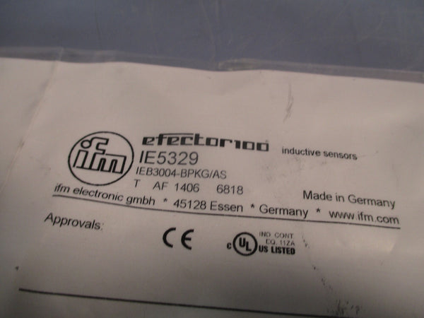 ifm Efector100 Inductive Sensor Proximity Switch IE5329 IEB3004-BPKG/A | eTech Surplus