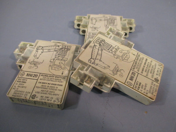 Lot of (3) Moeller Klockner Auxiliary Contact NHi 20 | eTech Surplus