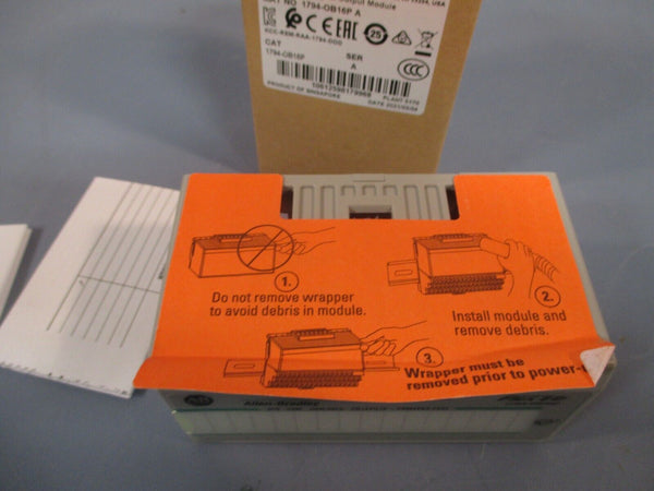 Allen Bradley Flex 16 Point Digital Output Module Ser A 1794 Ob16p Etech Surplus 