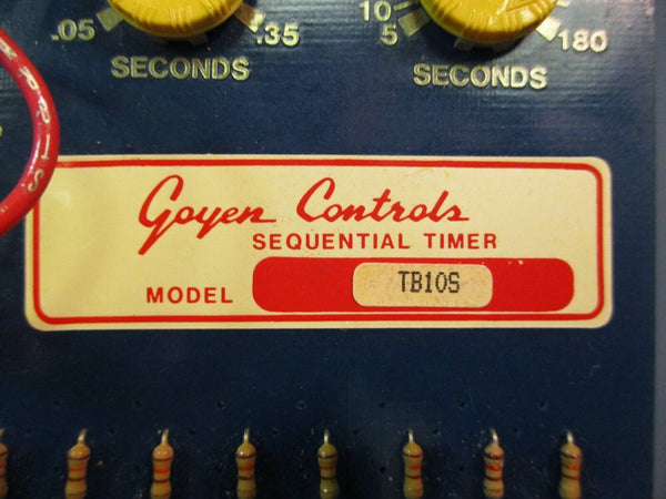 Goyen Controls Sequential Timer TB10S 100-270Vac 50/60Hz 2 Amp NEW | eTech Surplus