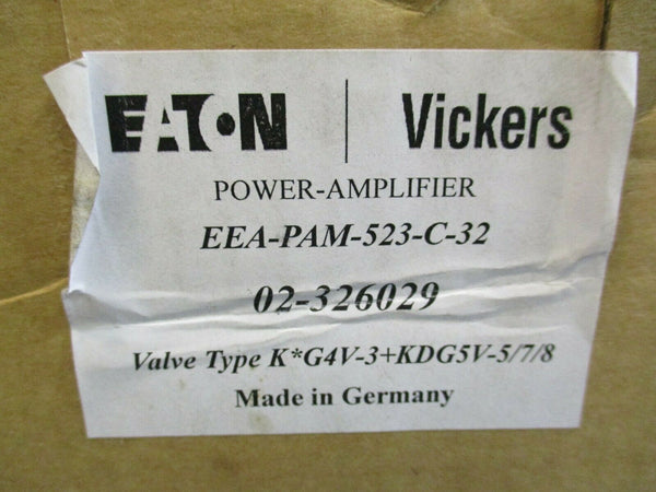 Eaton Vickers EEA-PAM-523-C-32 Power-Amplifier Valve Type K*G4V-3+KDG5 | eTech Surplus