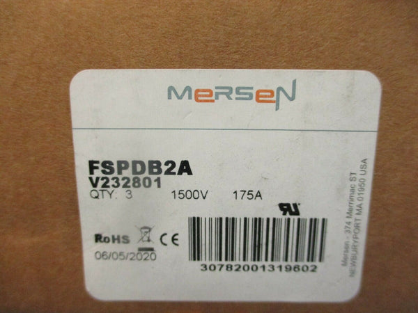 Mersen FSPDB2A Power Distribution Block 1500V 175A CU9AL NEW LOT OF 3 | eTech Surplus