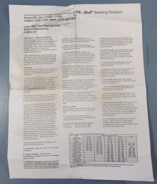 Rexnord FX3Y2E20N Link Belt Bearing | eTech Surplus