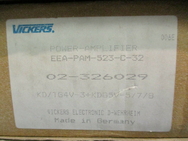 Eaton Vickers EEA-PAM-523-C-32 Power-Amplifier Valve Type K*G4V-3+KDG5 | eTech Surplus