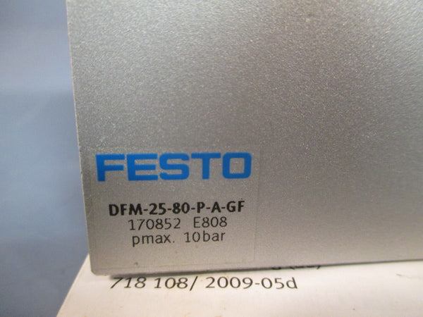 FESTO CARRIAGE & SLIDE, LINEAR GUIDE 80 MM STROKE DFM-25-80-P-A-GF 170 ...