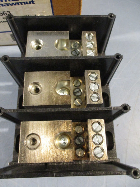 FERRAZ SHAWMUT FUSE HOLDER 3 POLE 600V TERMINAL BLOCK PART# 67563 ...