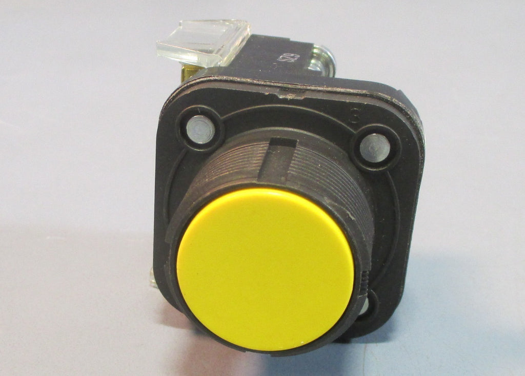 Allen Bradley 800H-AR9A Bootless Push Button Unit Flush Head Yellow Ca ...