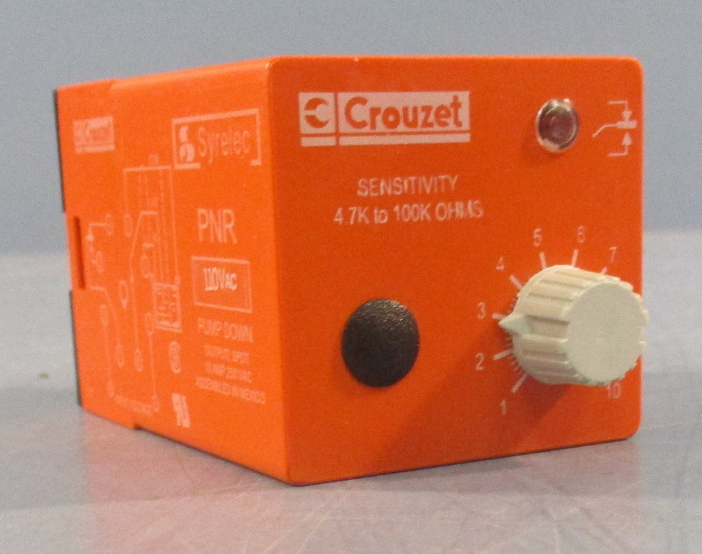 Crouzet Syrelec PNR 110A Liquid Level Control Relay 110VAC 4.7K to 100 ...