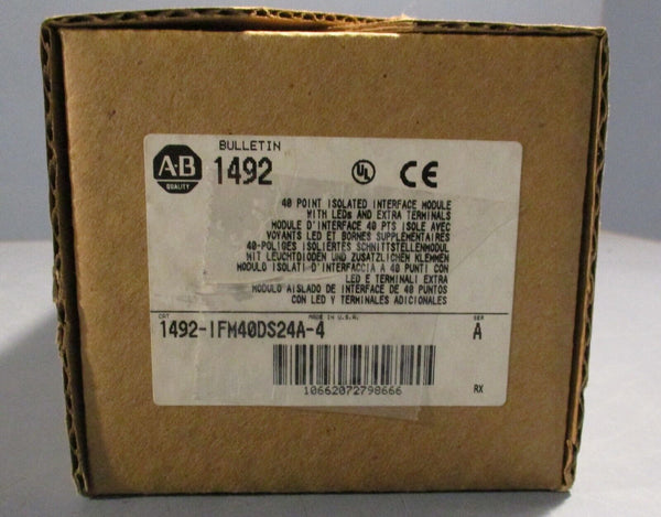Allen Bradley 1492-IFM40DS24A-4 Ser A Module Digital Interface w/ fixe ...