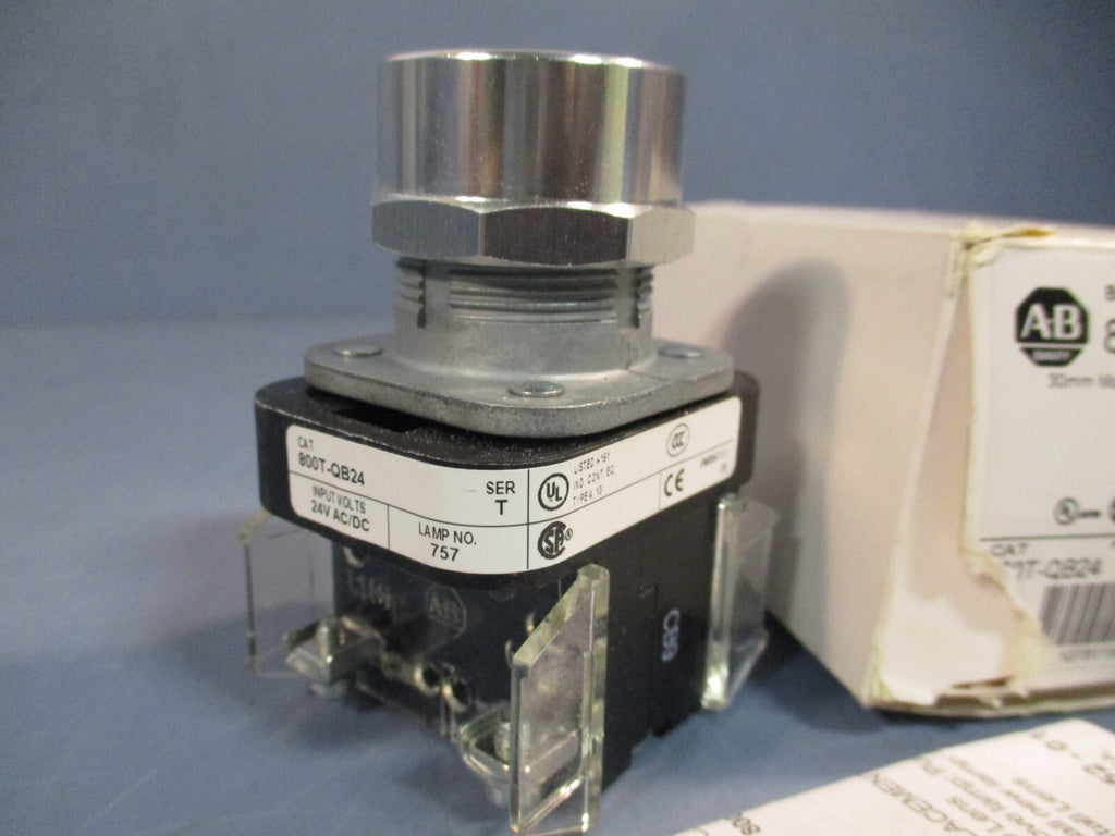 Allen-Bradley 30mm Momentary Push Button Switch 24vdc Series T 800T-QB | eTech Surplus
