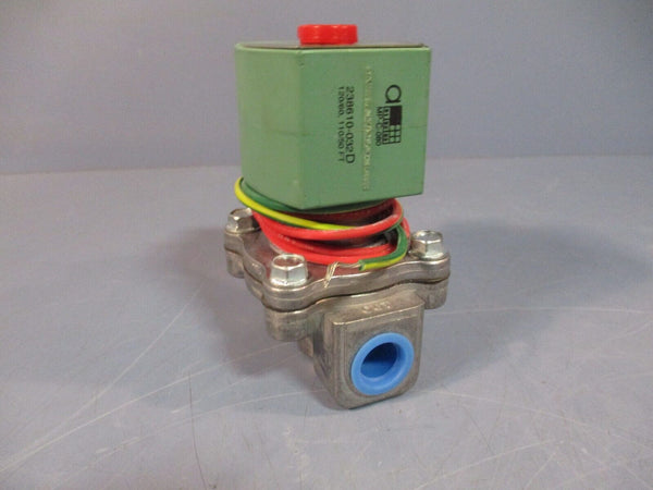 Asco 2-Way Solenoid Valve Pilot-Operated 10.1W 12VDC 0-50 PSI 3/8" NPT ...