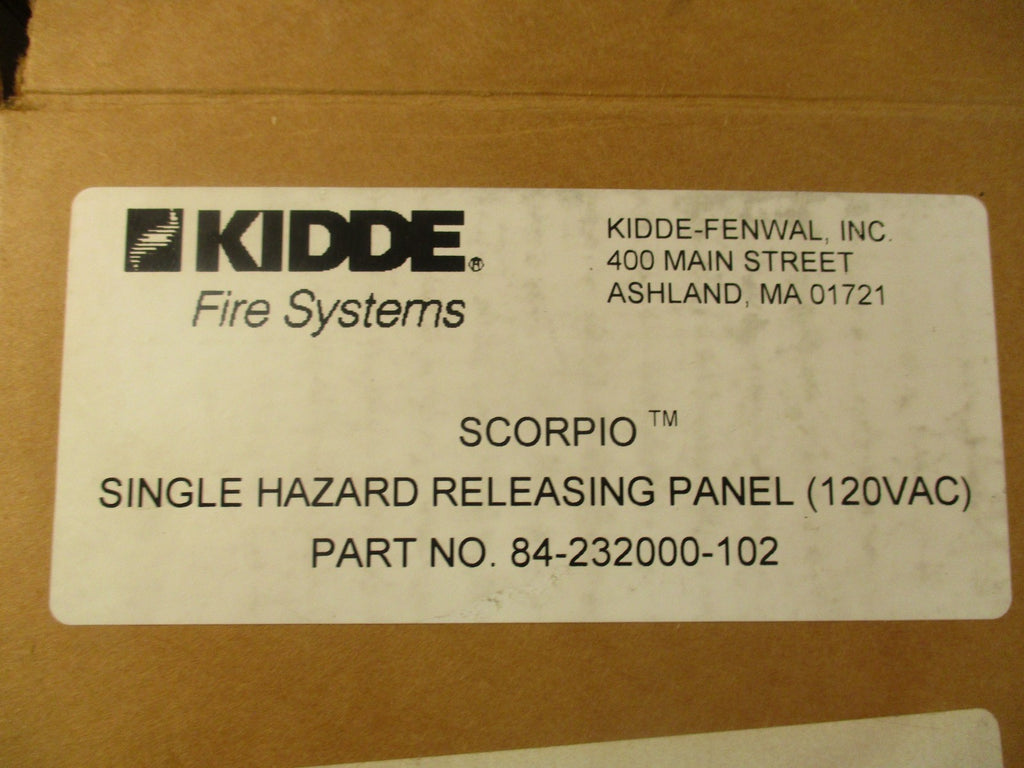 Kidde Fenwal 84-232000-102 Scorpio Single Hazard Releasing Panel 120VA ...