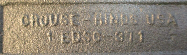 Crouse-Hinds EDSC371 Single Gang Feed Through Enclosure 1" Hub Size ...