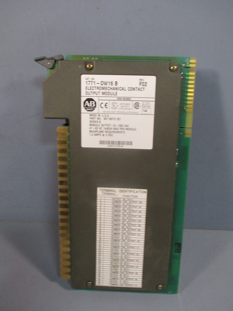 Allen Bradley PLC5 Electromechanical Contact Output Module 1771-OW16 ...