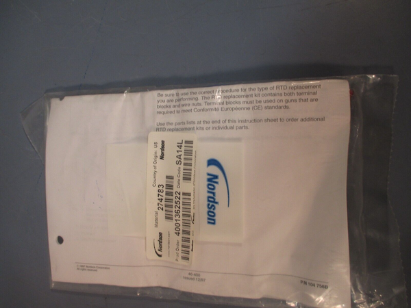 Nordson 2300 Tank Sensor, Service Kit 156273 | eTech Surplus