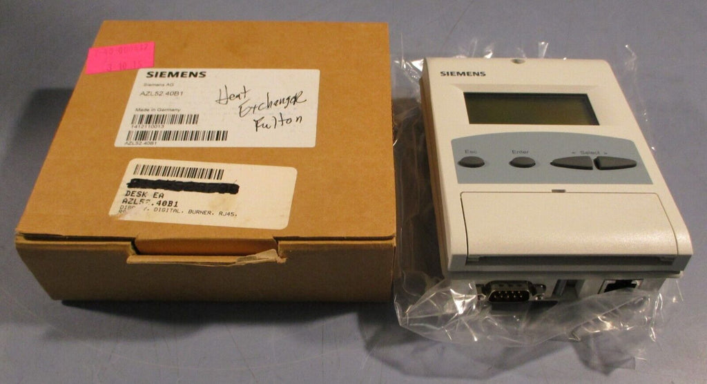 Siemens AZL52.40B1 Display and Operating Unit for LMV5X System Siemens ...