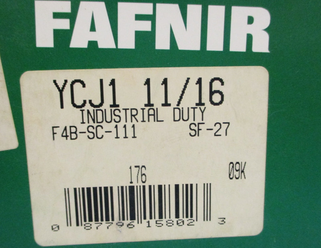 Fafnir Ball Bearings YCJ 1-11/16" Industrial Duty 4 Bolt Ball Bearing | eTech Surplus