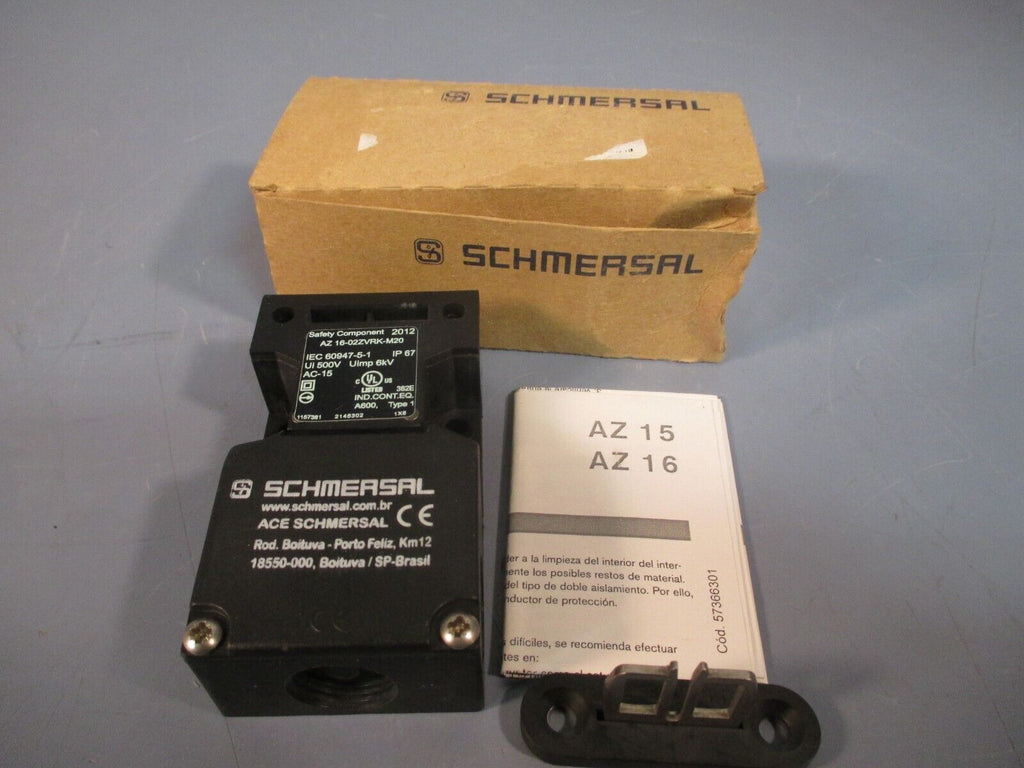 Schmersal Safety Interlock Switch W/key AZ 16-02zvrk-M20 | eTech Surplus