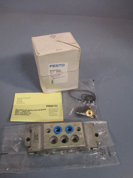 FESTO AIR MANIFOLD Sub-Base NAV-QS8-IS01-CS 8086800 | eTech Surplus