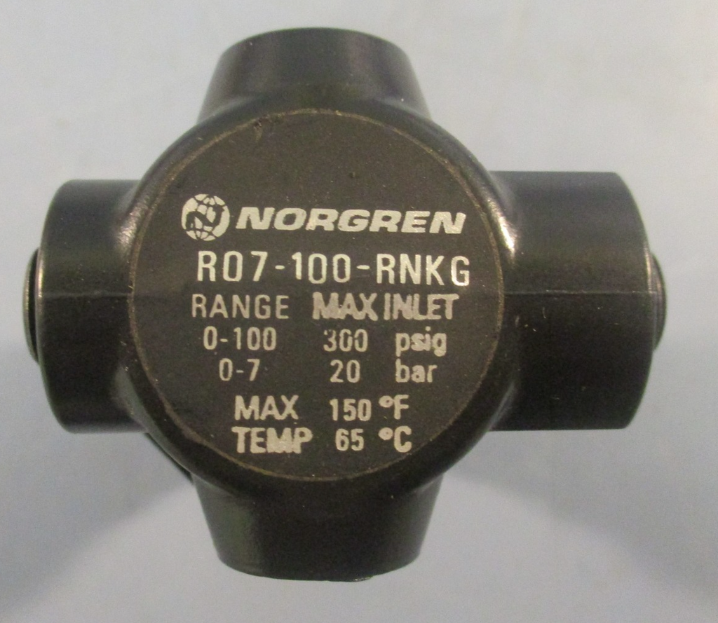 Norgren R07-100-RNKG General Purpose Regulator 300 Psig 20 Bar | eTech ...