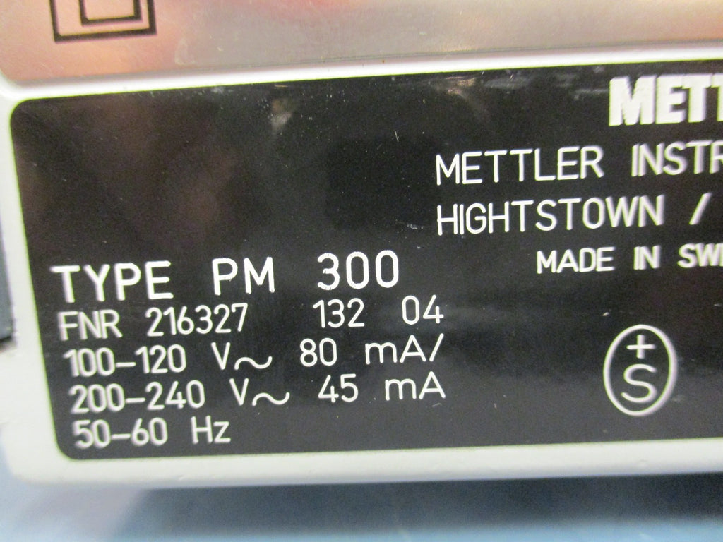 Mettler Toledo PM300 Analytical Lab Scale Digital 50-60Hz 200-240V - 4 ...