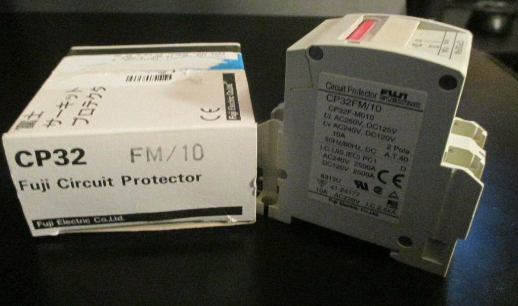 FUJI ELECTRIC Circuit Protector Breaker 10 AMP CP32 FM/10 | eTech Surplus