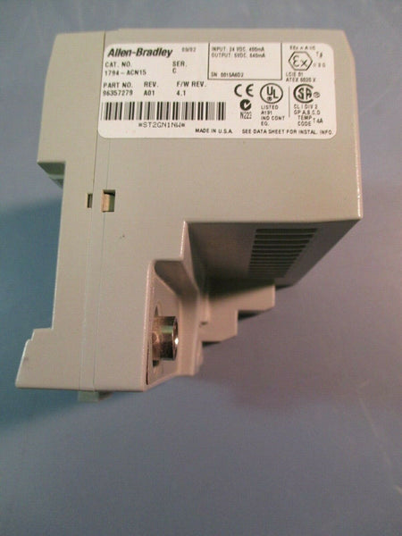 Allen Bradley Adapter Module Flex I/O ControlNet Ser. C 1794-ACN15 ...