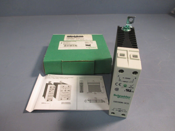 Schneider Solid State Relay 30A 24-280VAC Control 4-32VDC SSR230DIN-DC ...