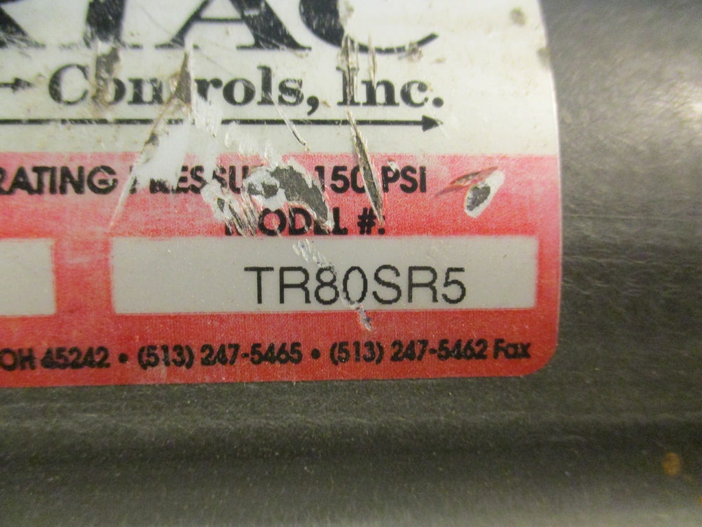 Triac TR80SR5 Pneumatic Actuator Valve 150 PSI Max Pressure 9" Length ...