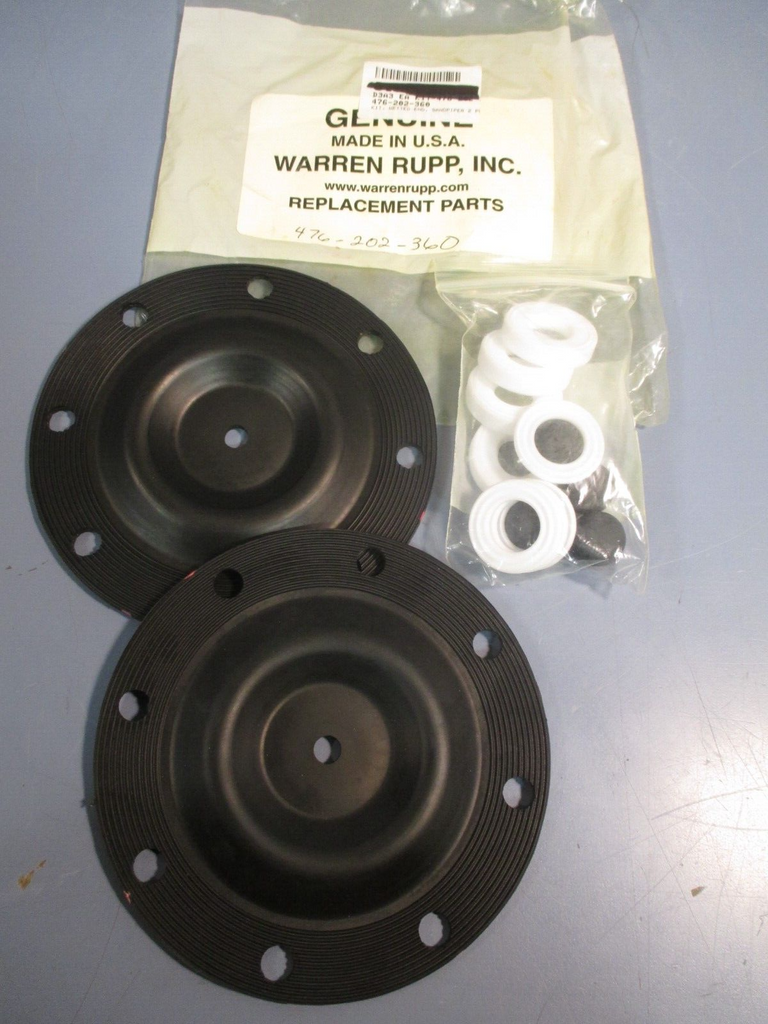 Warren Rupp Wet End Kit for Sandpiper Pump, Diaphragm Repair Kit 476-2 ...