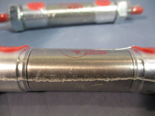 Lot of (2) BIMBA Double-acting double-end rod pneumatic air cylinder 0 ...