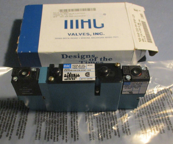 Mac Valves 92b-bab-000-dm-dfbp-1 120psi Fiero Fluid Power | eTech Surplus