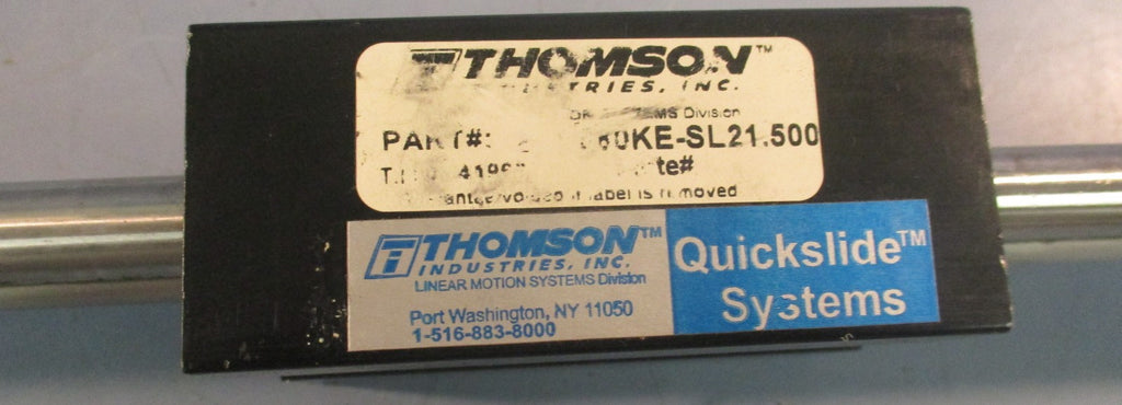 Thomson Linear Motion Systems Linear Rail Quickslide Systems 21-1/2" L ...