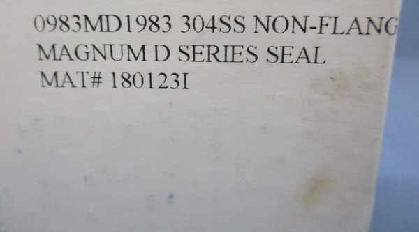 Isomag 0983MD1963 304SS Non-Flange Magnum D Series Seal | eTech Surplus