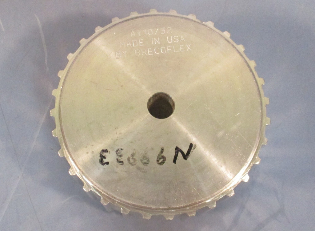 Brecoflex AT10/32 Aluminum Timing Pulley 100mm OD, 50mm Total Width, 1 | eTech Surplus
