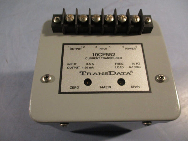 TransData Current Transducer 0-5 Amp Input 4-20mA Output 6 Screw 60 Hz ...