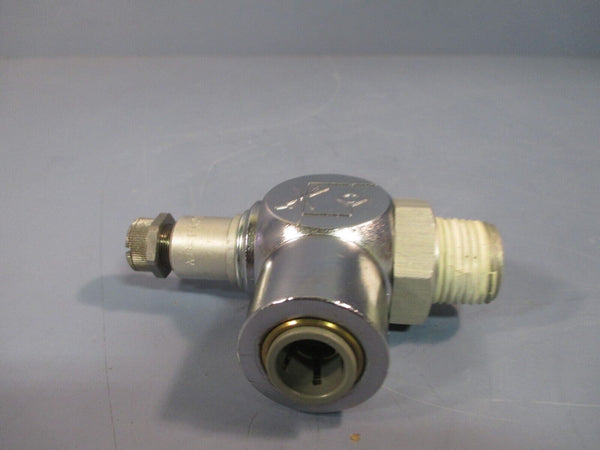 BIMBA QUICK-CONNECT FLOW CONTROL VALVE, NEEDLE ANGLE FQP8K | eTech Surplus