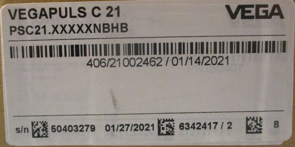 Vega VegaPULS C 21 Radar Level Sensor PSC21.XXXXXNBHB 12-35VDC 4-20mA | eTech Surplus