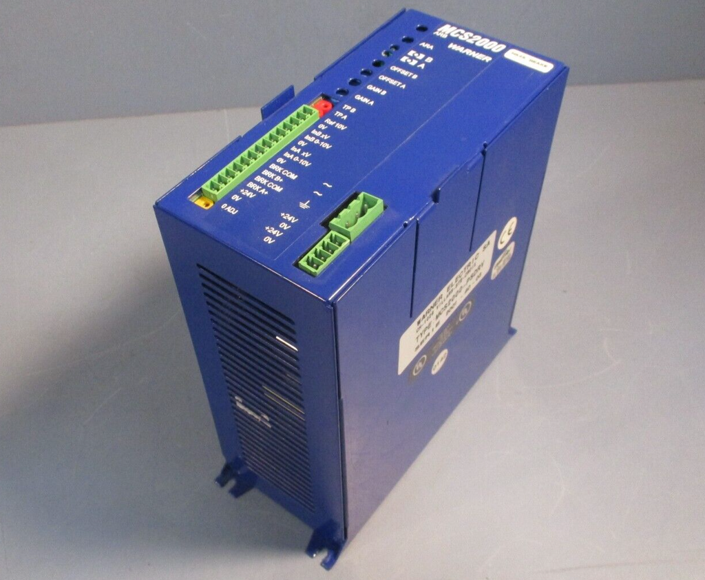 Warner Electric MCS2000 PSDRV Power Supply 24 VDC Dual Voltage / Chann ...