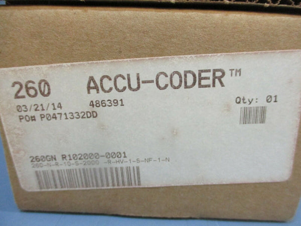 Accu-Coder 260-N-R-10-S-2000-R-HV-1-S-NF-1-N Incremental Encoder ...