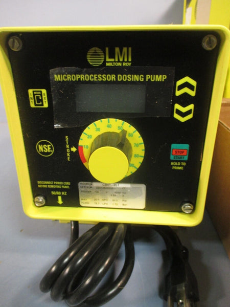 LMI MILTON ROY C941-35T - 20 GPH Microprocessor Dosing Pump | eTech Surplus