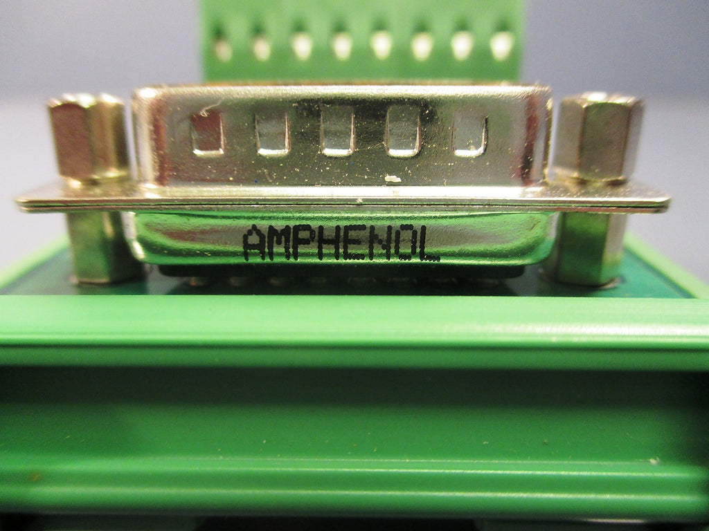 Amphenol P27049 Terminal Block, 15 Pin, DIN Rail, D-Sub Connector ...