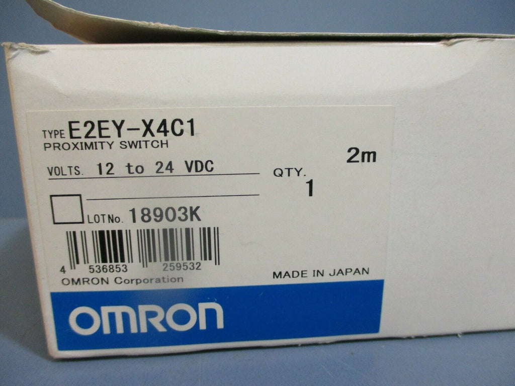 Omron E2EY-X4C1 Proximity Switch 2m 12-24VDC NEW | eTech Surplus