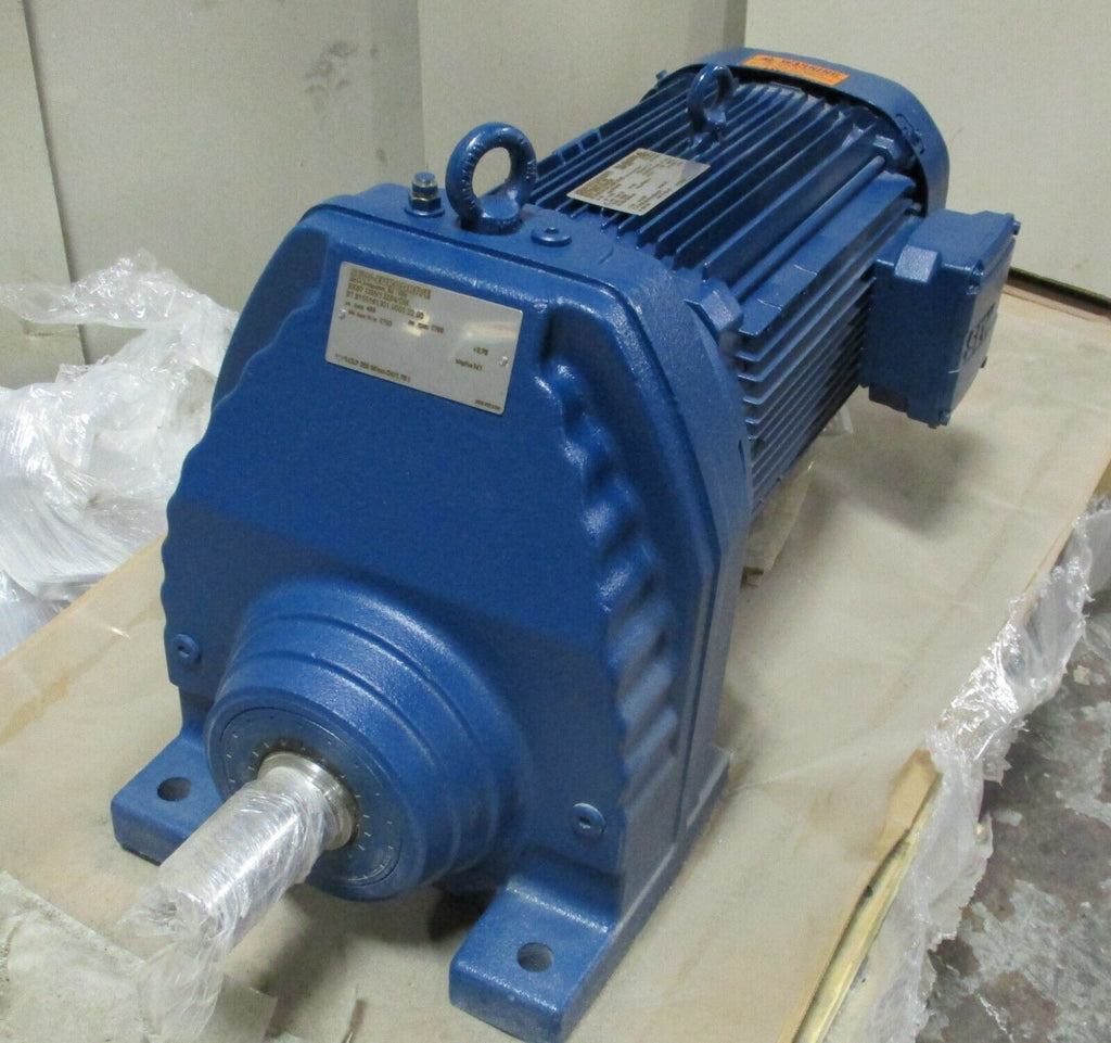 Sew Eurodrive RX87 DRN132S4/DH Gear Motor 7.5 HP, 468 Final RPM Out, 3 ...