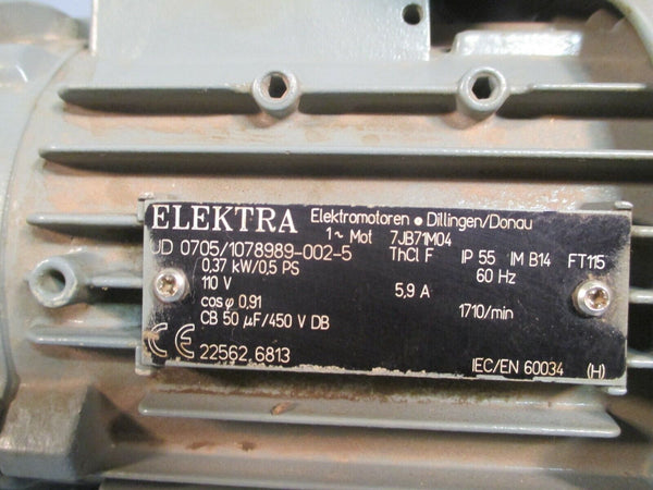 Elektra Electric Motor AC 0705/1078989-002-5 | eTech Surplus