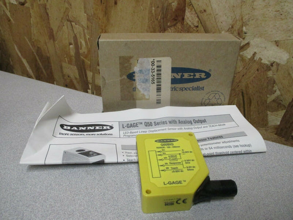Banner L-GAGE LED Photoelectric Sensor 63866 Q50BIQ | eTech Surplus
