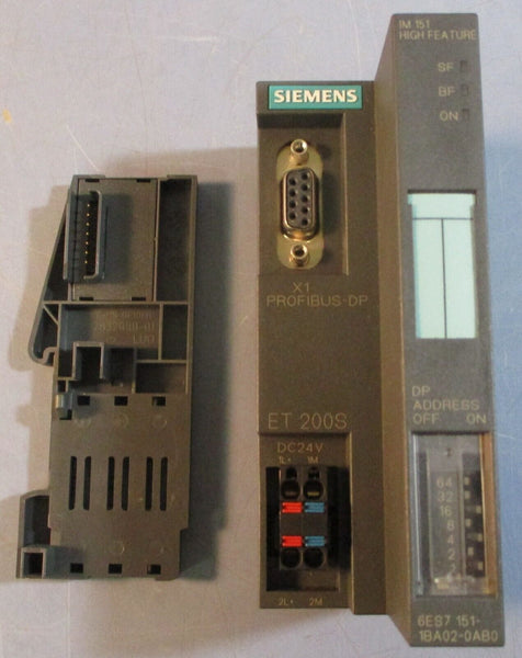 Siemens Simatic ET 200S Interface Module 6ES7151-1BA02-0AB0 | eTech Surplus